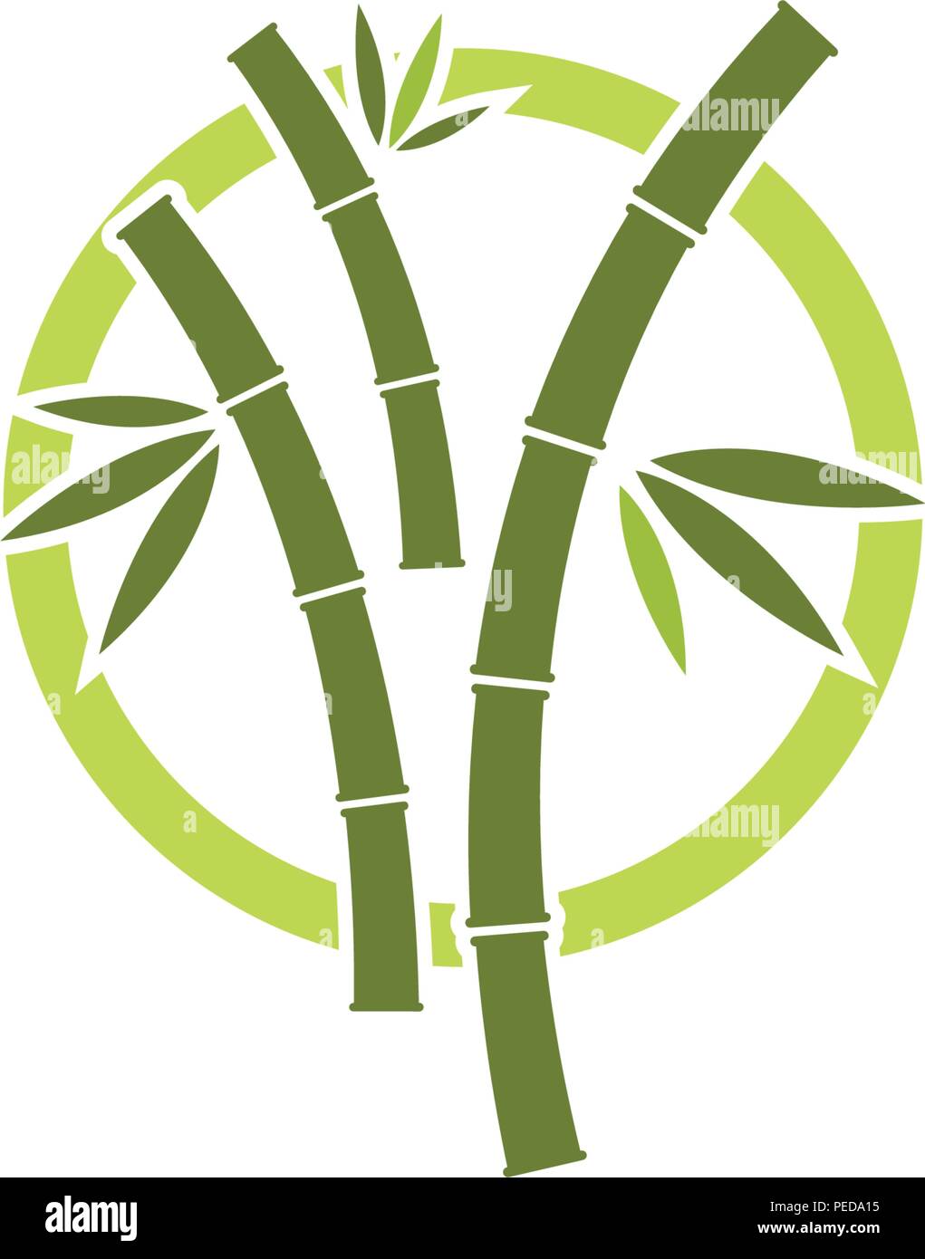 Bamboo Logo Template vector icon illustration design Stock Vector Image ...
