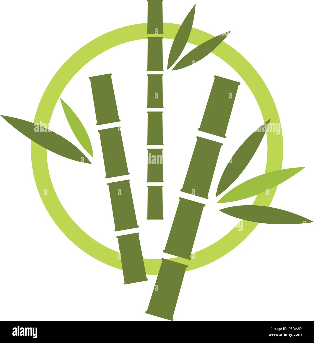 Bamboo Logo Template vector icon illustration design Stock Vector Image ...