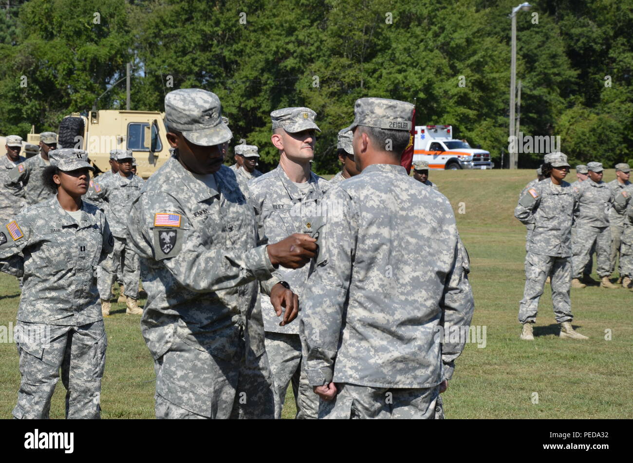 Col. David Jenkins, 228th Theater Tactical Signal Brigade commander ...
