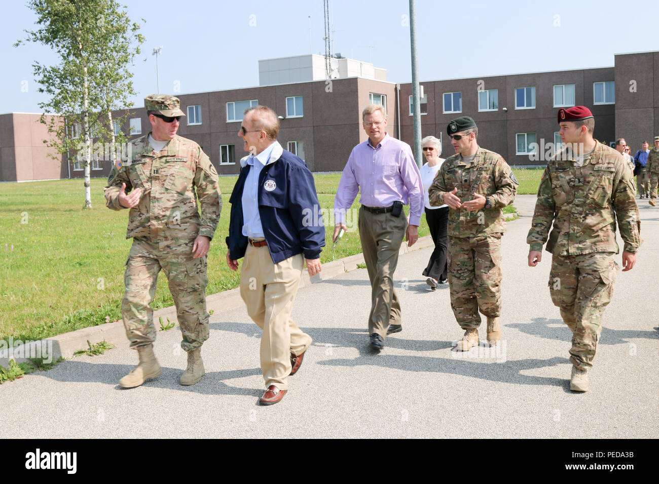 Members of a congressional delegation are given a tour of Tapa Army ...