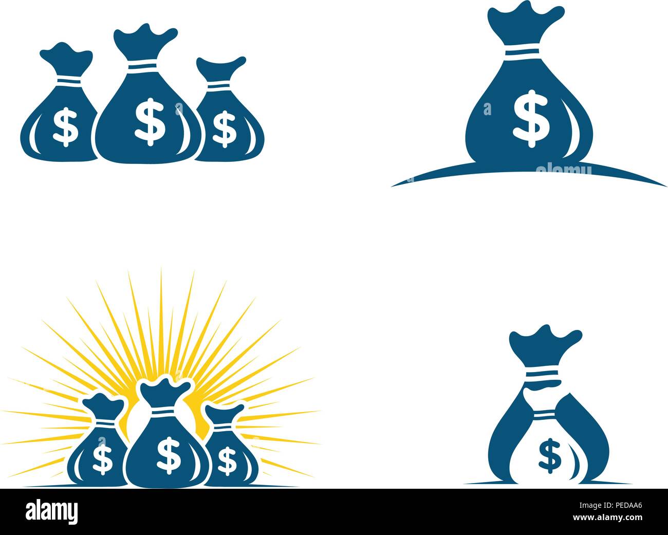 Money Bag icon Template vector illustration design Stock Vector Image ...