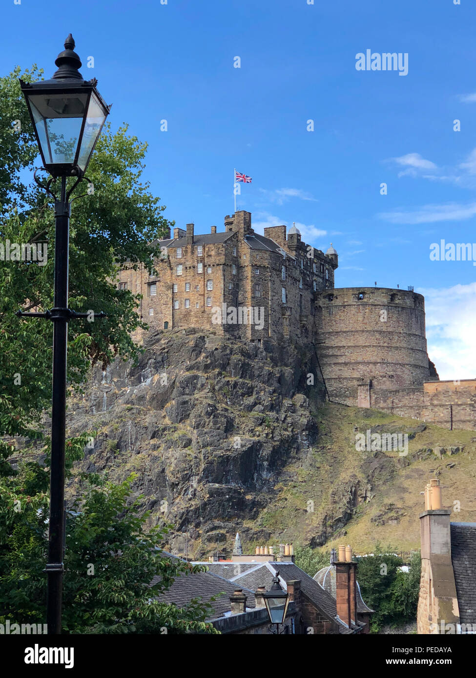 Edinburgh Castle is an historic fortress which dominates the skyline of ...