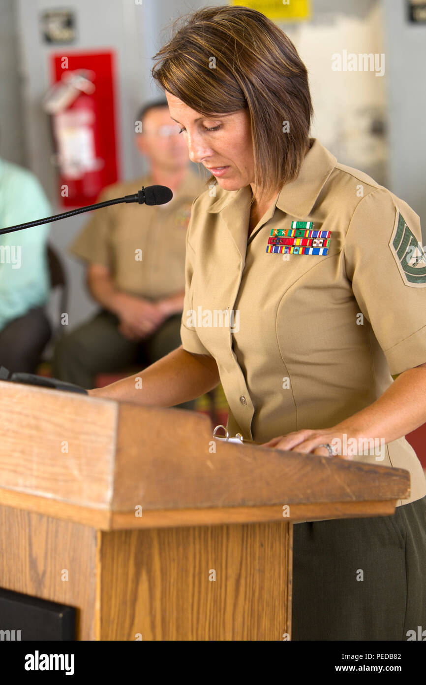 U.S. Marine Corps Gunnery Sgt. Jennifer L. Jensen with Marine Wing ...