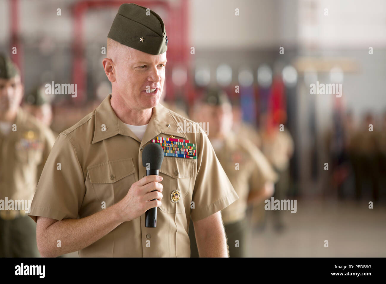 U.S. Marine Corps Brig. Gen. Paul J. Rock Jr., departing Commanding ...