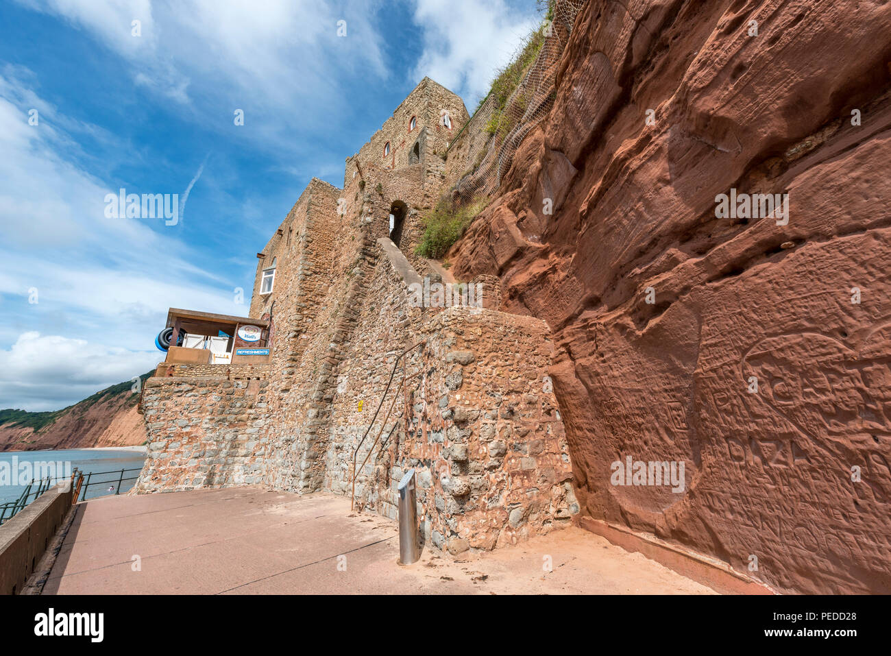 Red cliffs sidmouth hi-res stock photography and images - Alamy