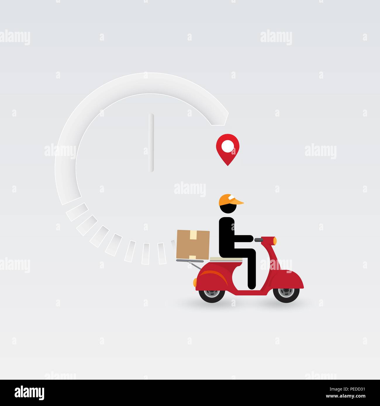 Motorcycle delivery service icon vector hi-res stock photography and ...