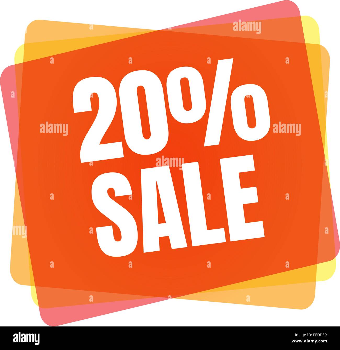 Special offer sale tag. 20 percent discount symbol retail. Colorful ...