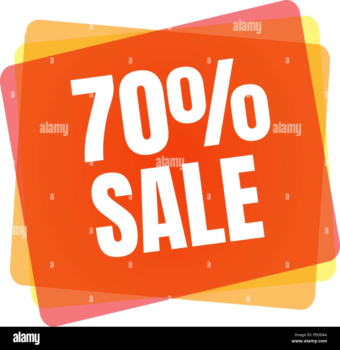 Special offer sale tag. 70 percent discount symbol retail. Colorful ...
