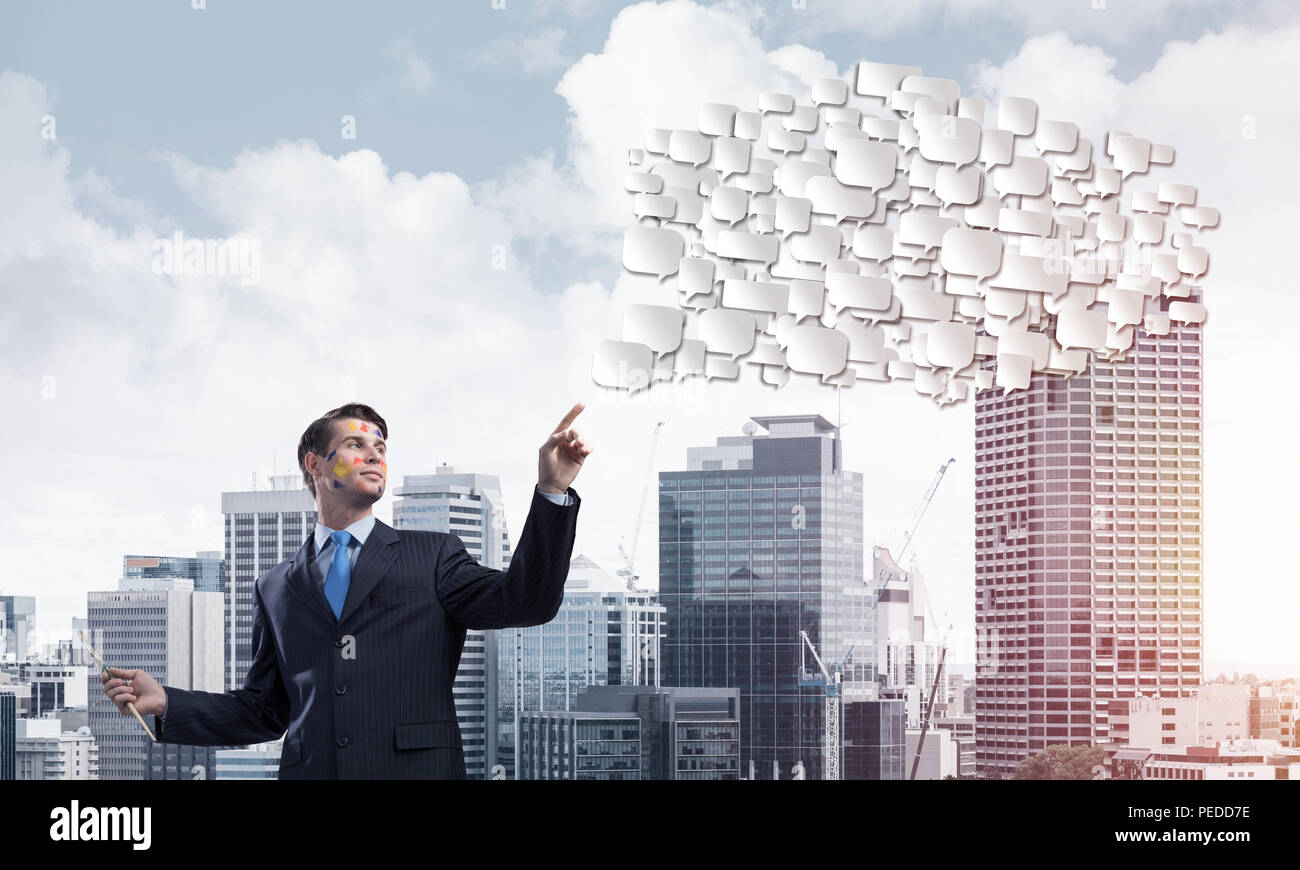 Inspiration of young creative businessman Stock Photo - Alamy