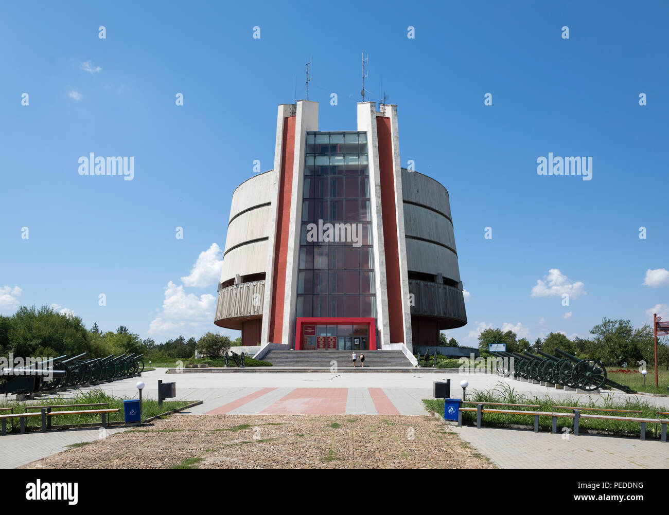 Exterior museum depicting the events of the Russian-Turkish War of 1877 ...