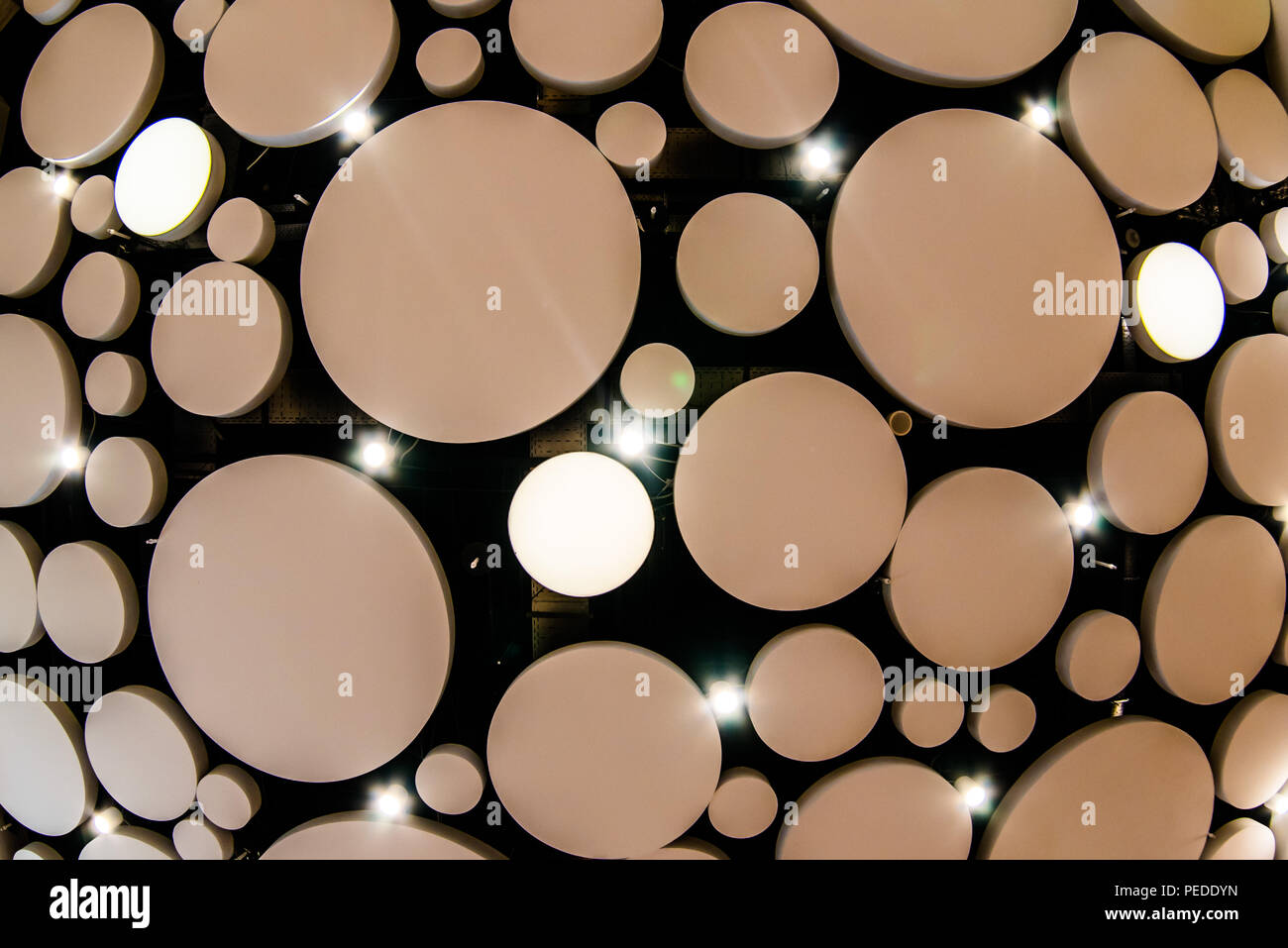Abstract image ceiling lights hi-res stock photography and images - Alamy