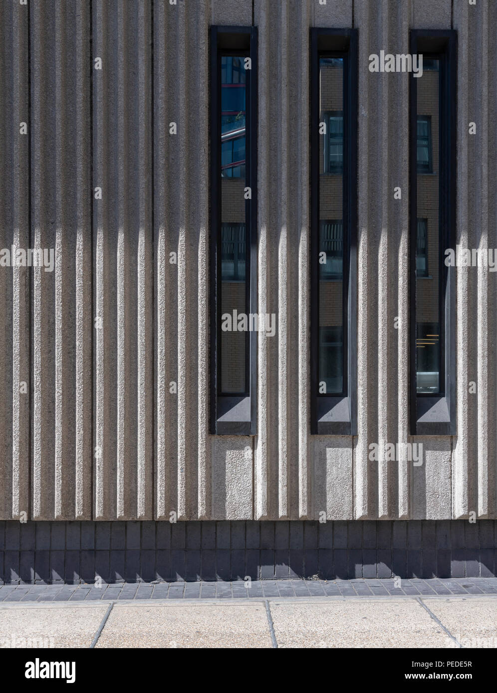 Brutalist concrete Sampson House, next to Blackfriar's Bridge on the ...