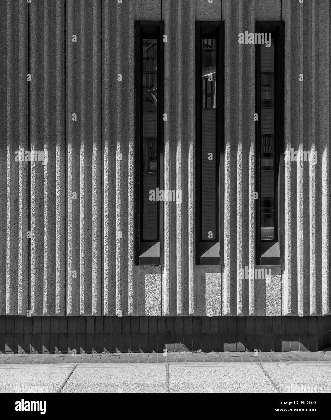 Brutalist concrete Sampson House, next to Blackfriar's Bridge on the ...