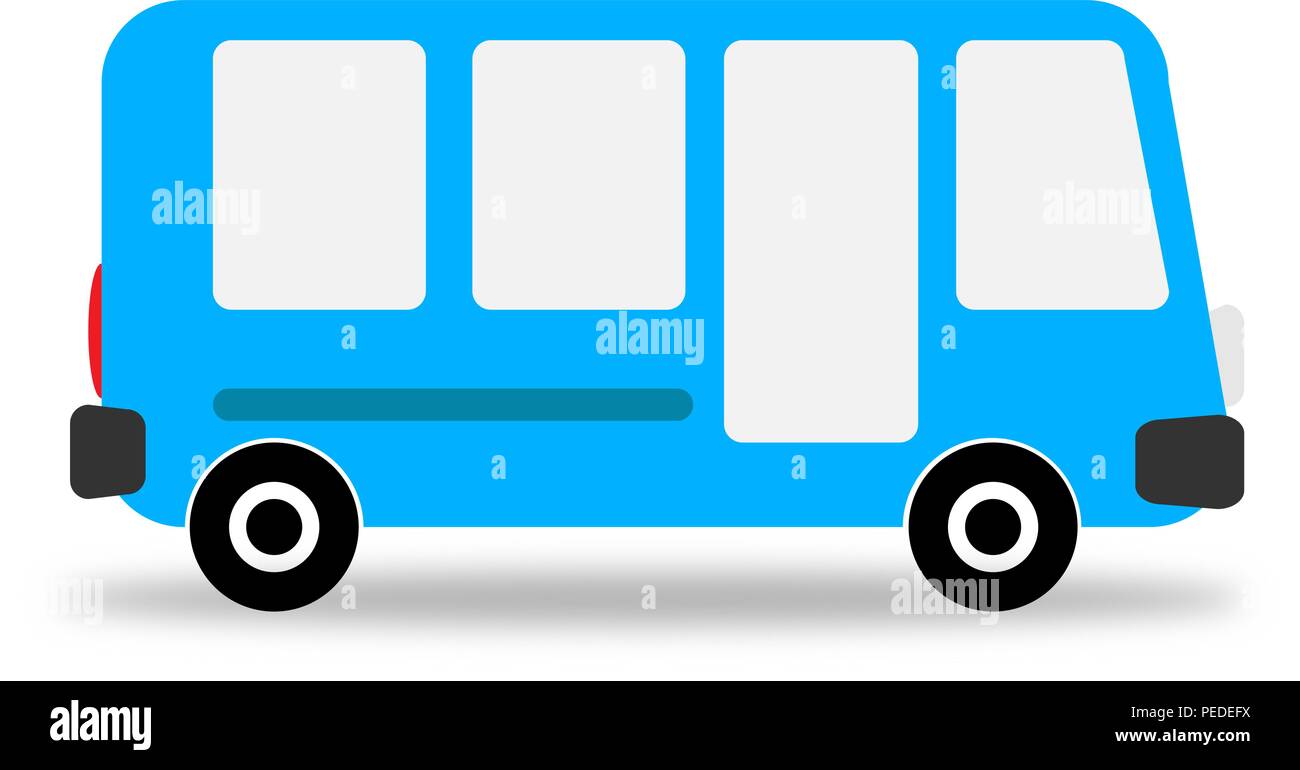Blue bus service Stock Vector Images - Alamy