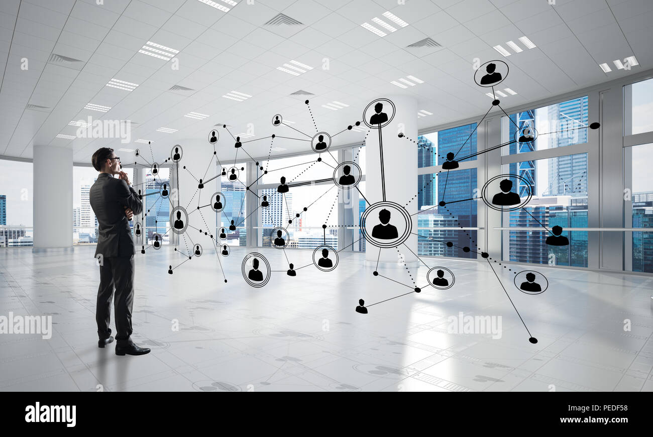 Networking and social communication concept as effective point for ...