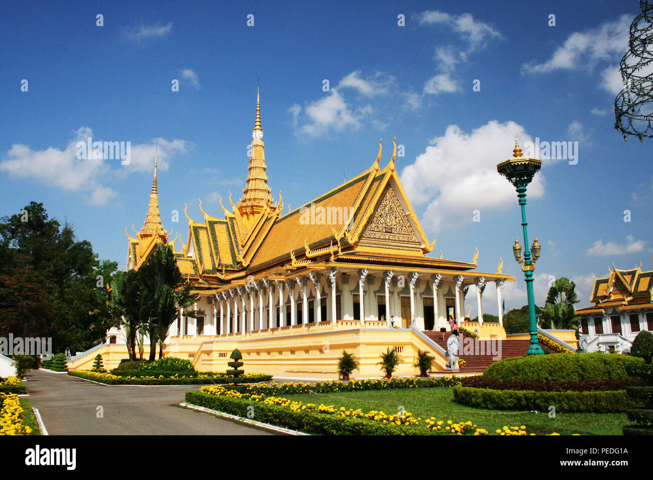 Throne Hall, inside the Royal Palace Complex, Phnom Penh, Cambodia ...