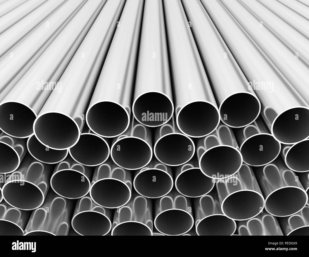 Close up image of metal tubes Stock Photo - Alamy