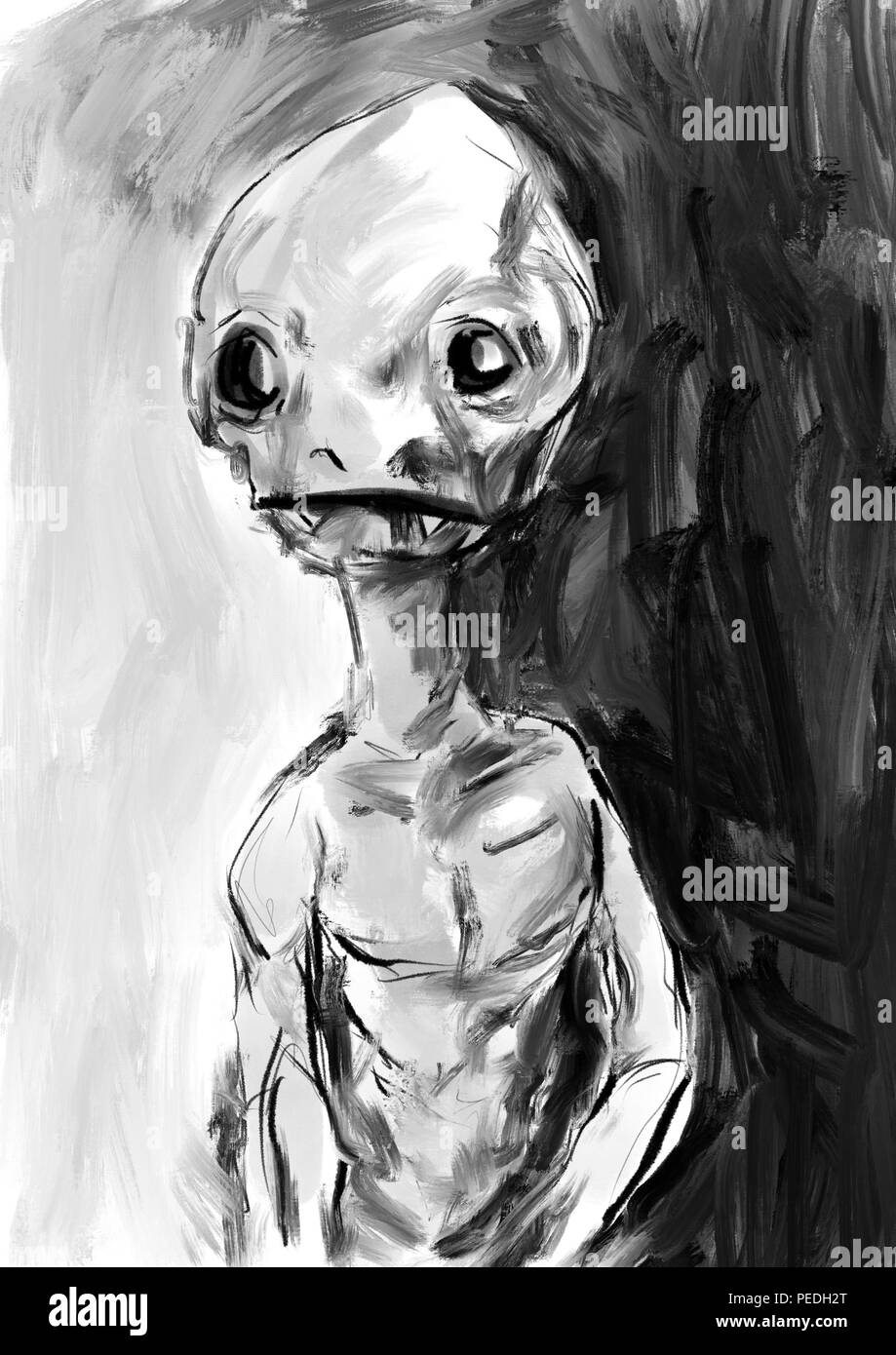 Grey alien hi-res stock photography and images - Alamy