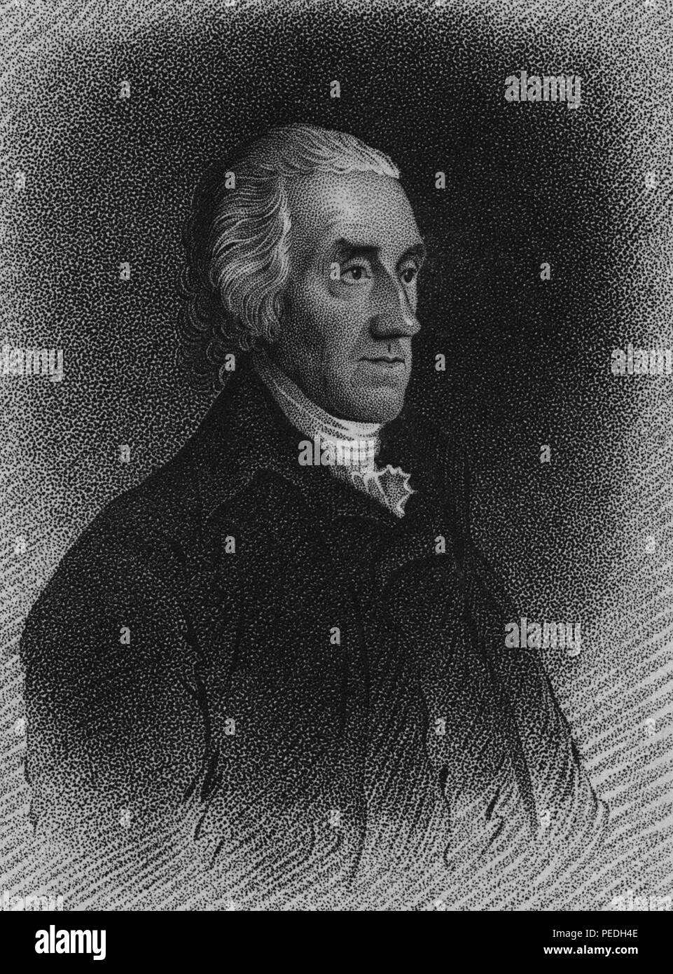 Engraved portrait of Robert Treat Paine, signer of the Declaration of ...
