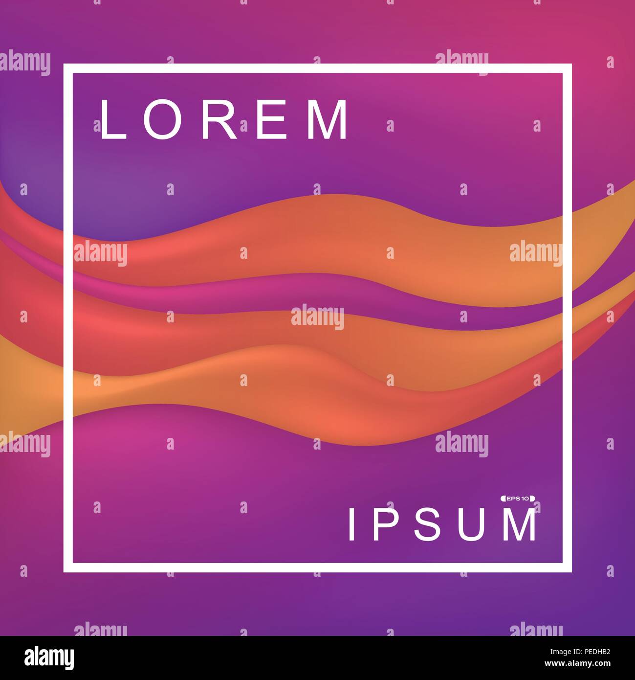 Abstract of stylish violet color in fluid background, illustration ...