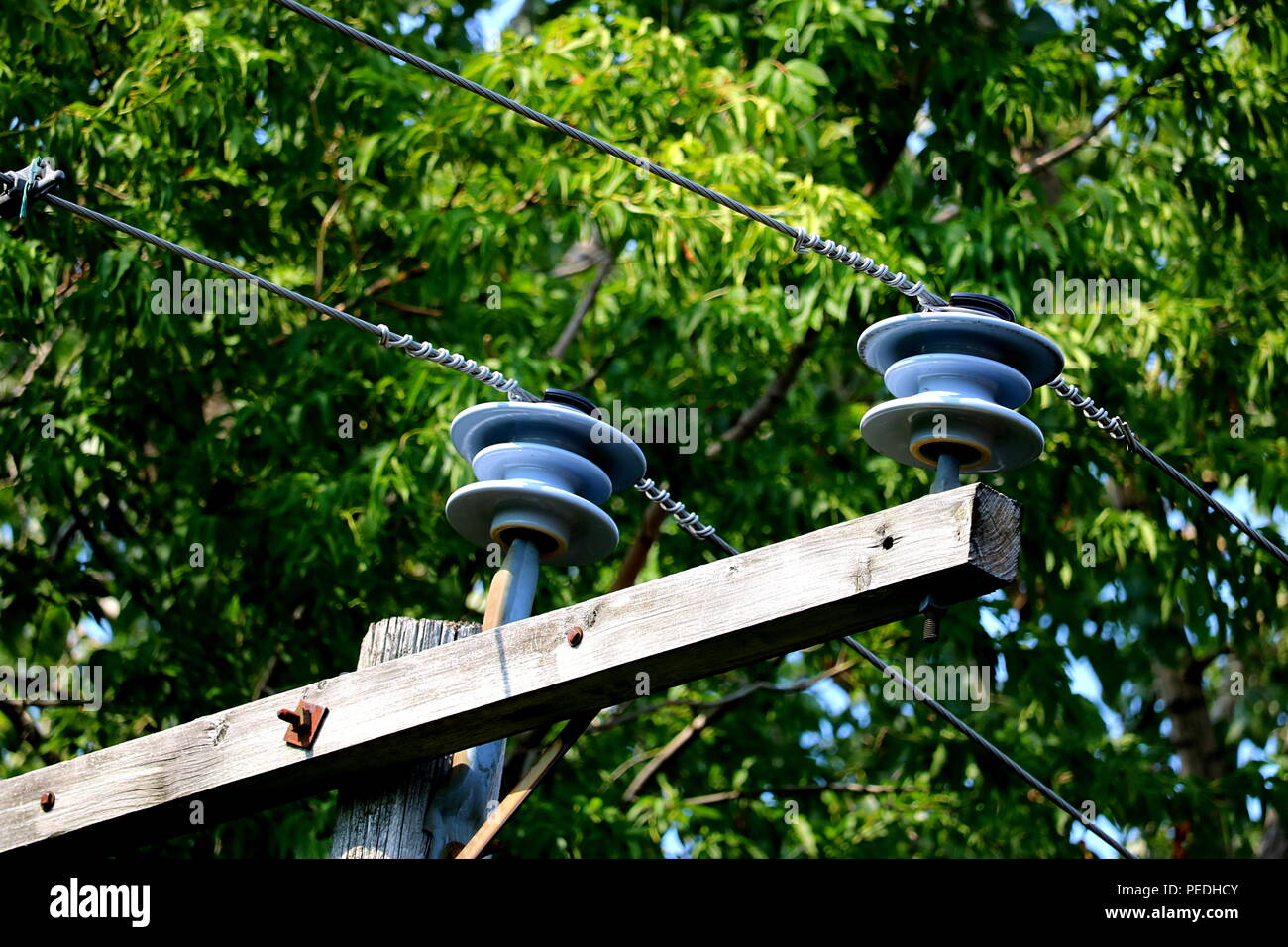 Electricity Posts Pole HQ Stock Photo - Alamy