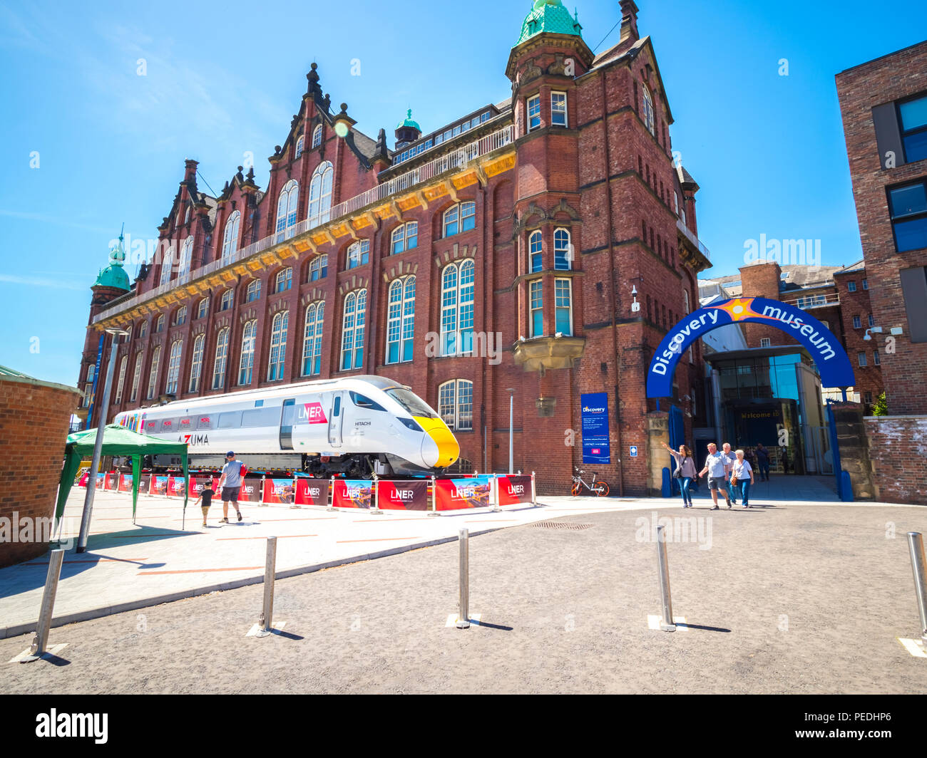 Hitachi Azuma locomotive outside the Discovery Museum in Newcastle upon ...