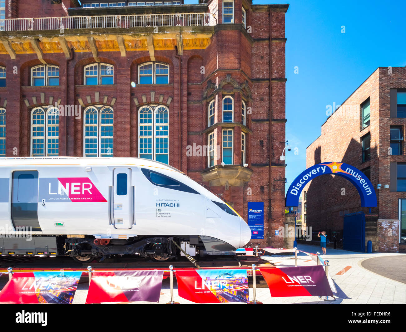 Hitachi Azuma locomotive outside the Discovery Museum in Newcastle upon ...
