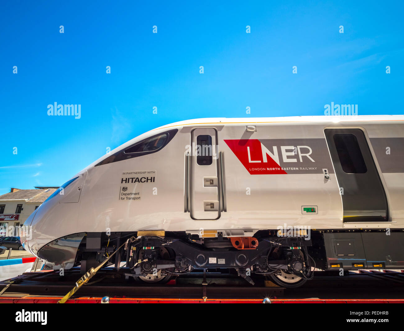 Hitachi Azuma locomotive outside the Discovery Museum in Newcastle upon ...