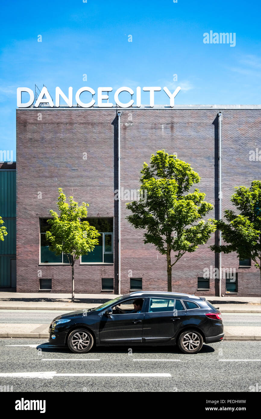 Sign on top of the Dance City building on St James Boulevard, Newcastle ...