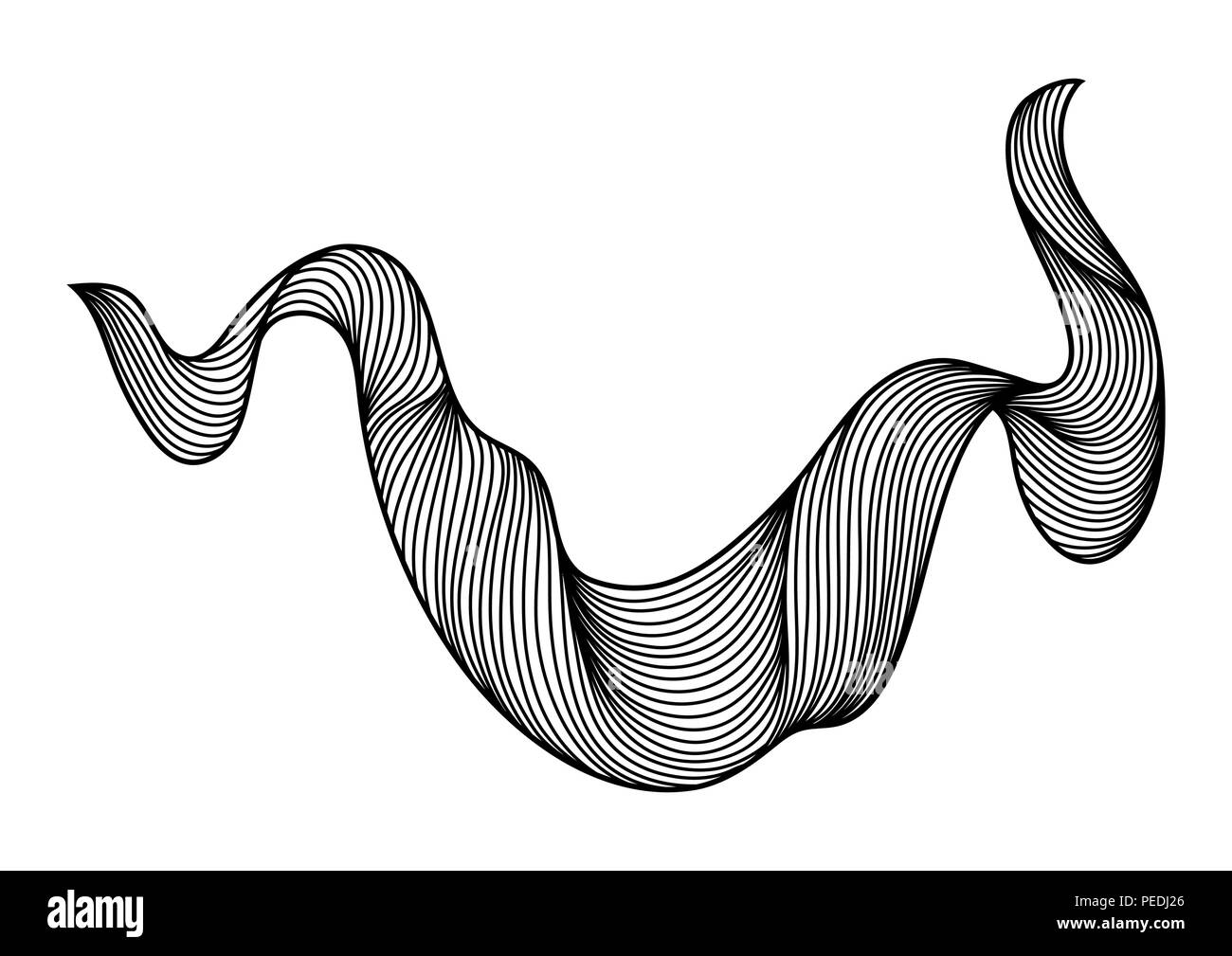 Wave curl Stock Vector Images - Alamy