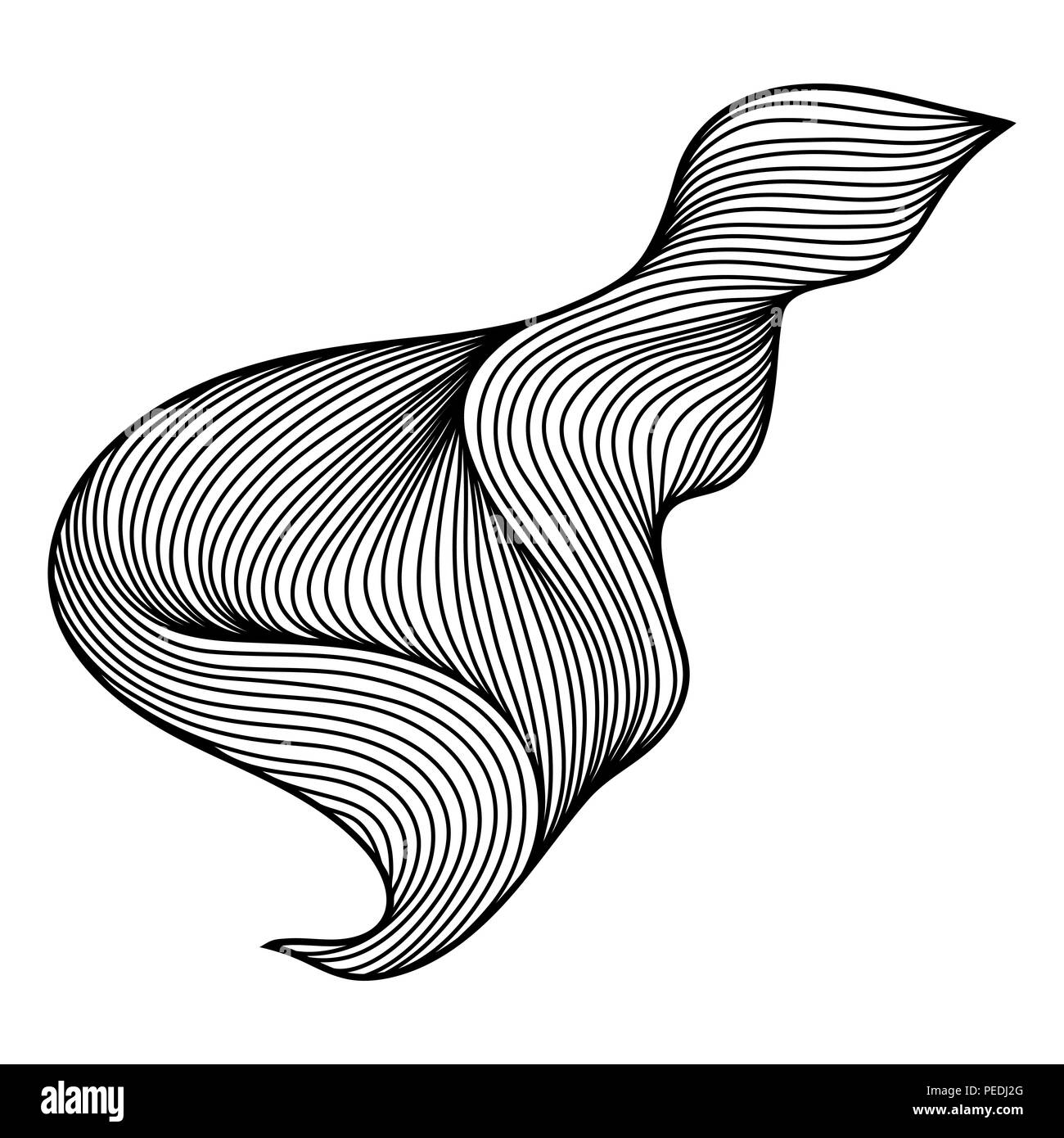 Wave curl Stock Vector Images - Alamy