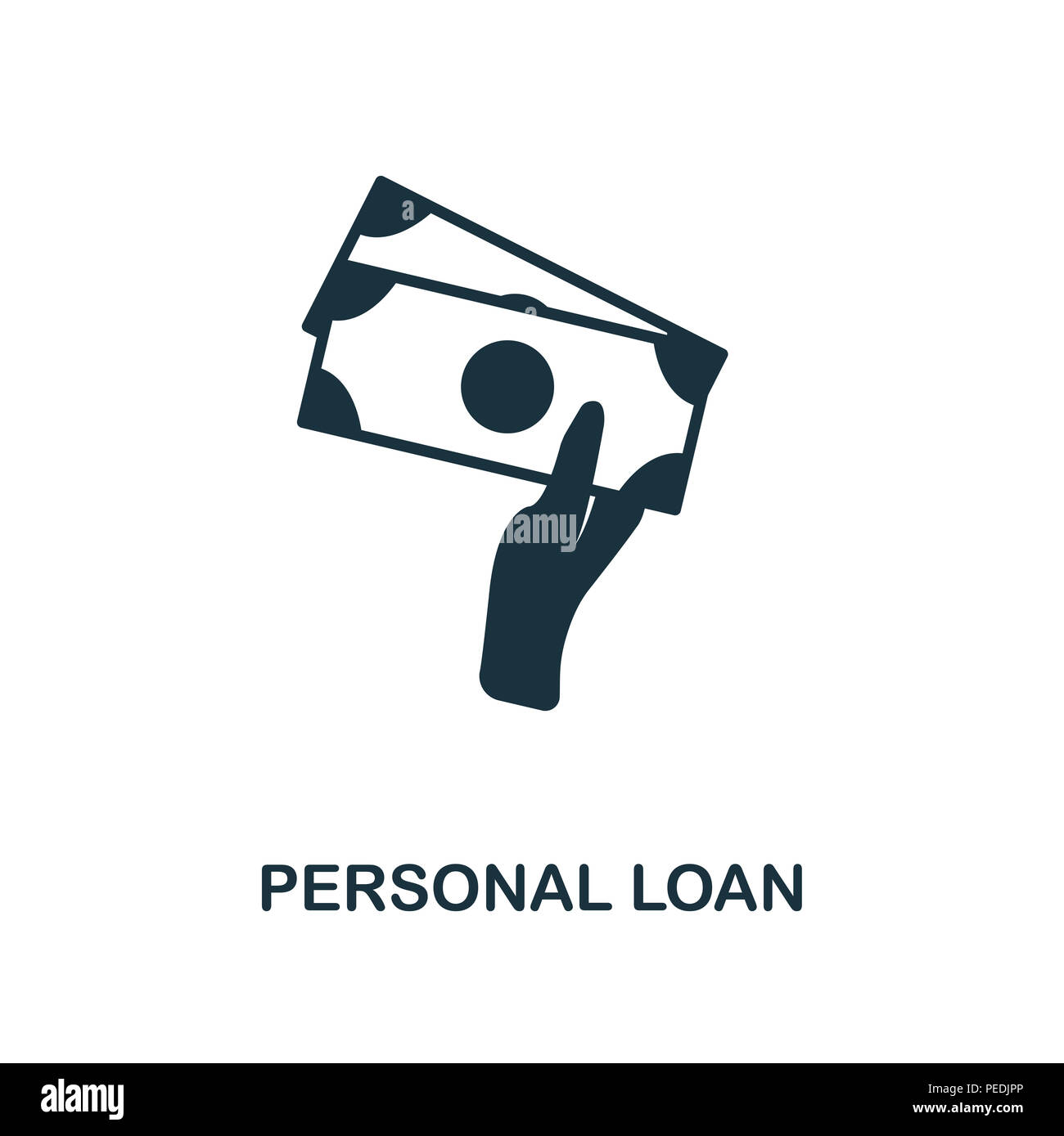 Personal Loan creative icon. Simple element illustration. Personal Loan ...
