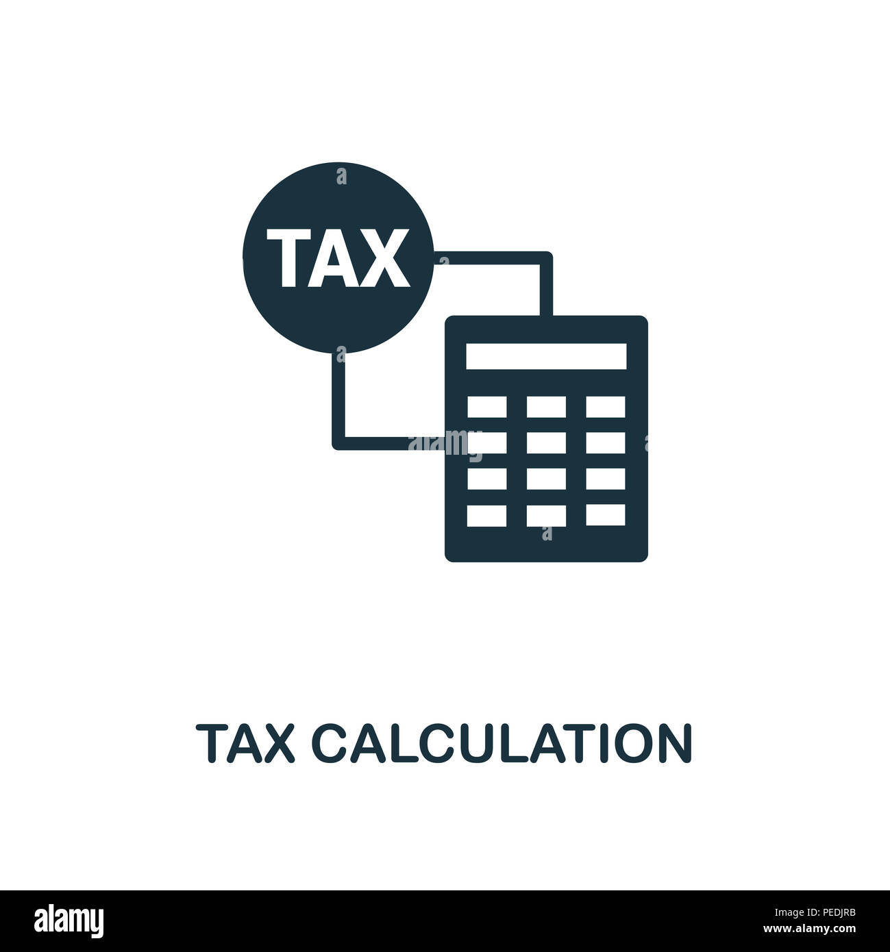 Tax form isolated icon design hi-res stock photography and images - Alamy