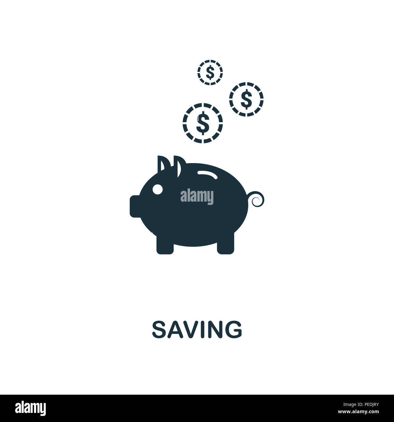 Saving creative icon. Simple element illustration. Saving concept ...
