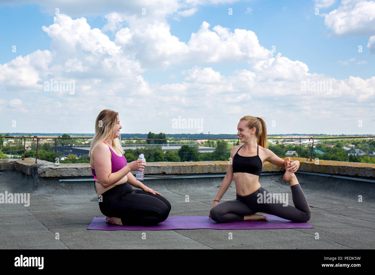 two friends are talking Stock Photo - Alamy