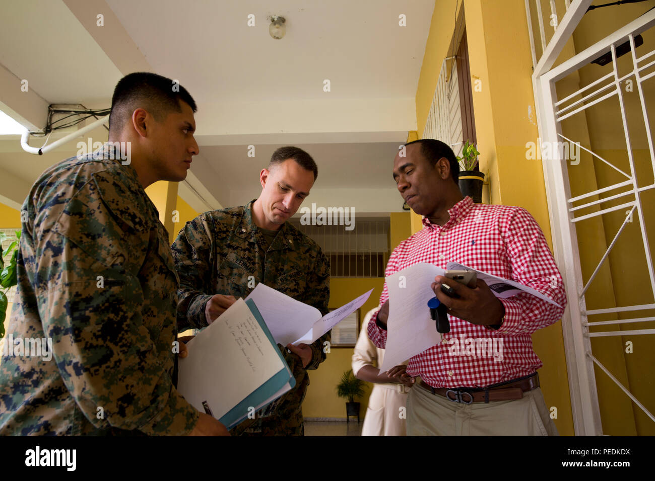 U.S. Marines assigned to 4th Civil Affairs Group gather information ...