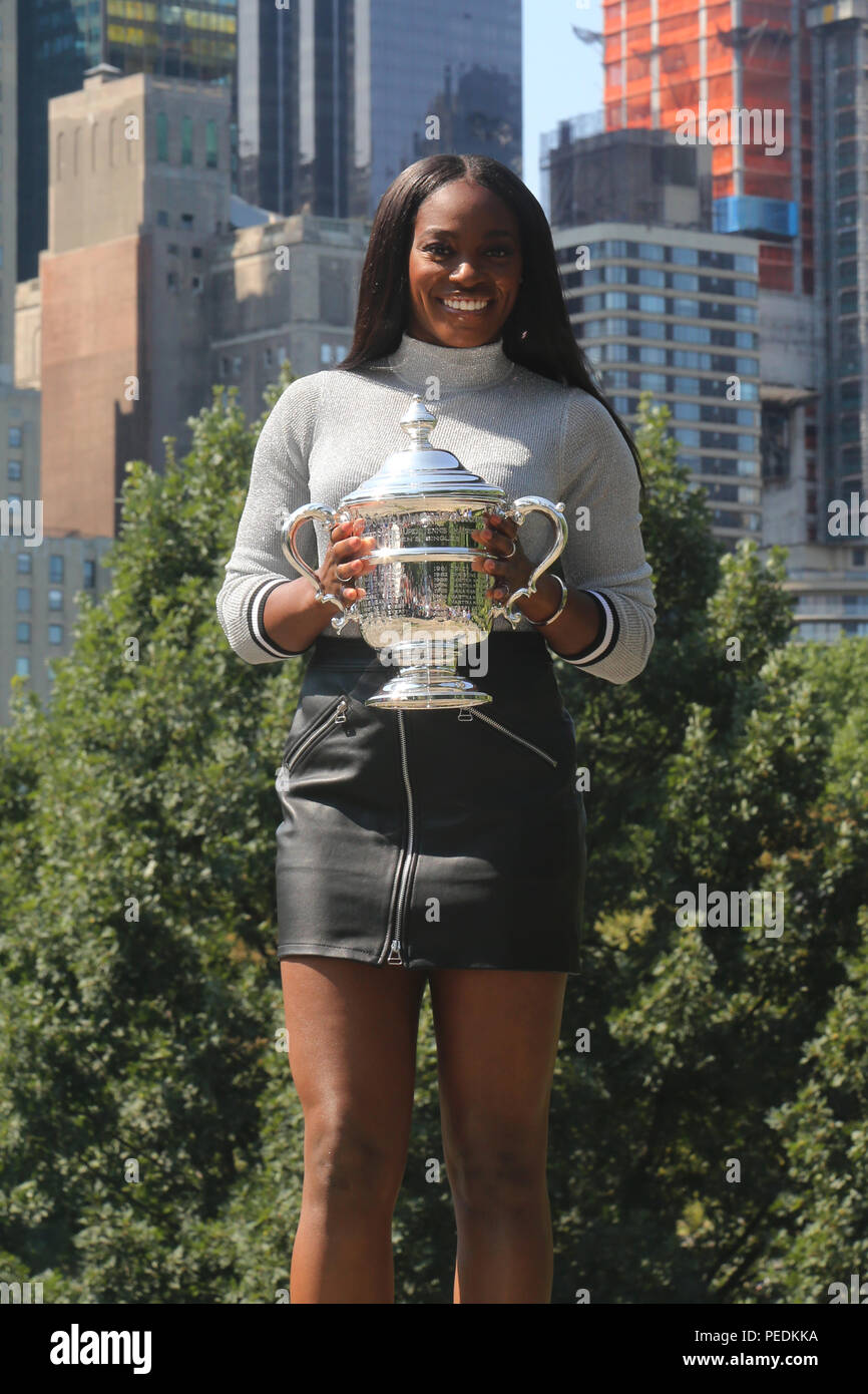 US Open 2017 champion Sloane Stephens of United States posing with US ...