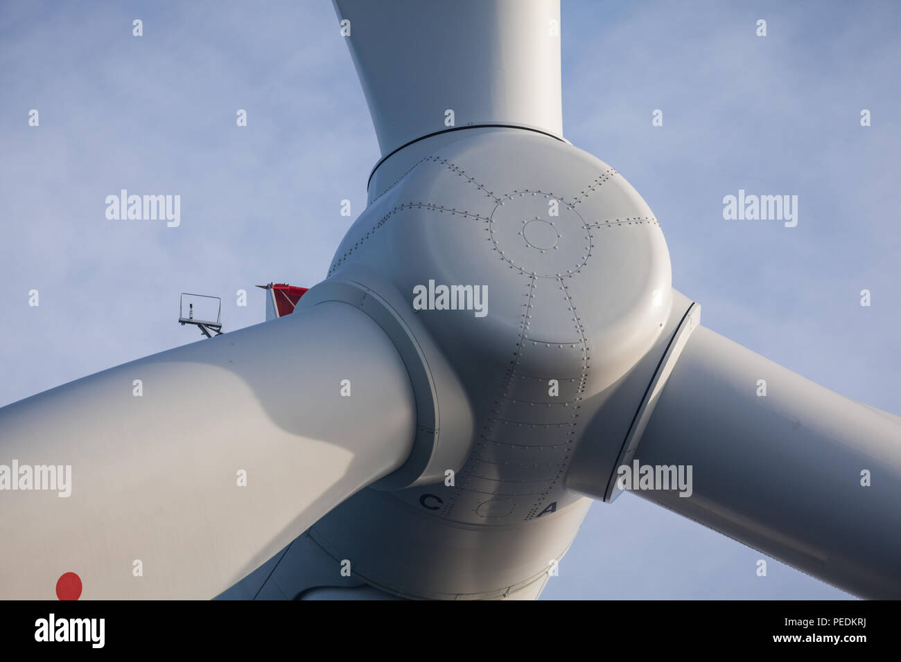 The hub of a 6MW Siemens SWT-6.0-154 Wind Turbine Generator on Race ...
