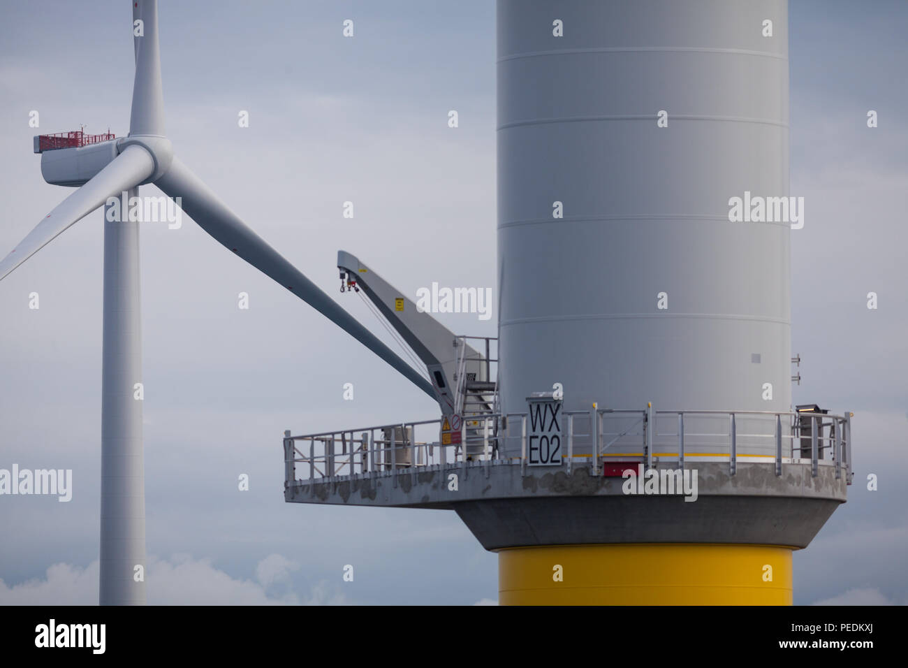 MHI Vestas wind turbines on Walney Extension Offshore Wind Farm Stock ...
