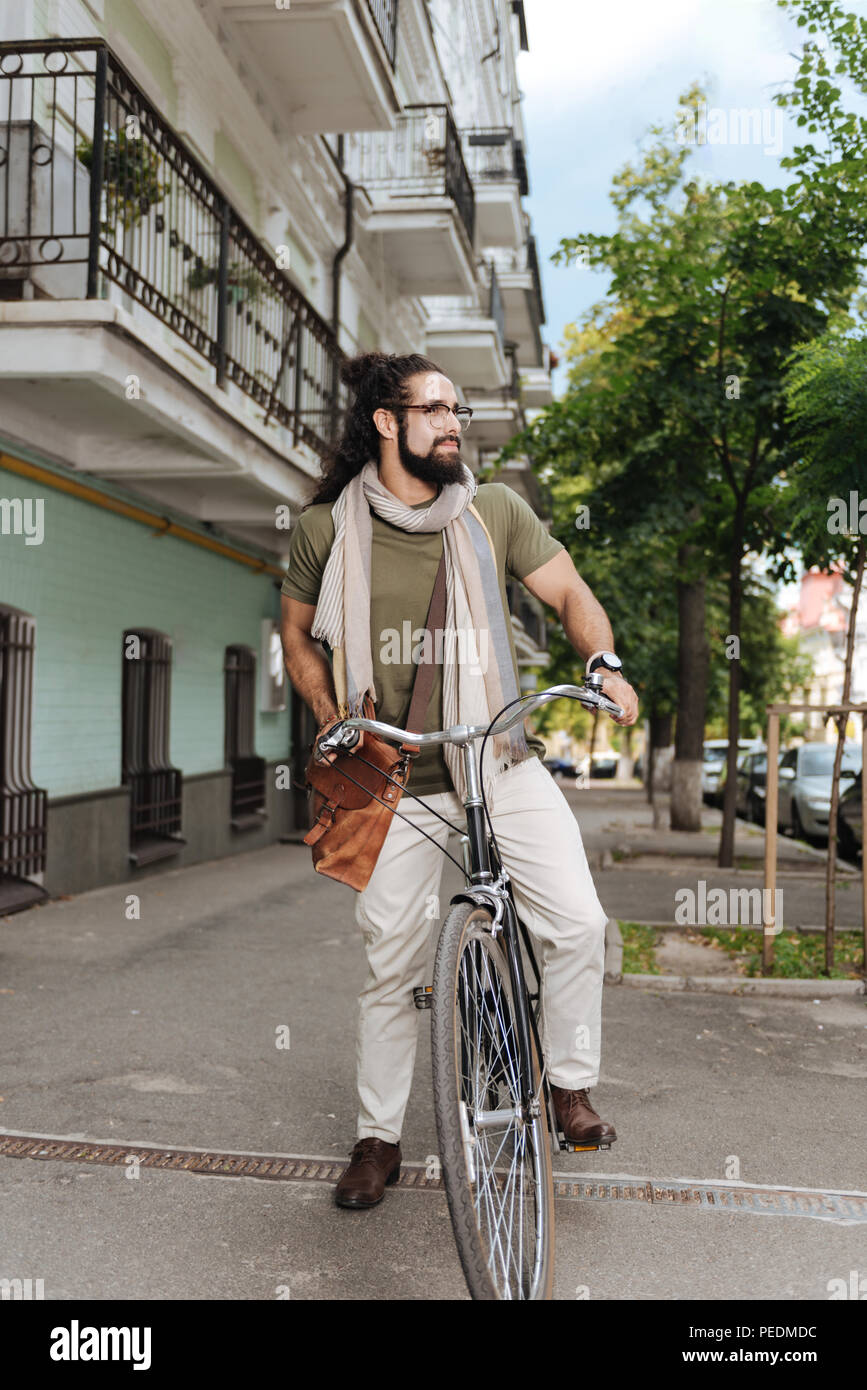 Using a bicycle hi-res stock photography and images - Alamy