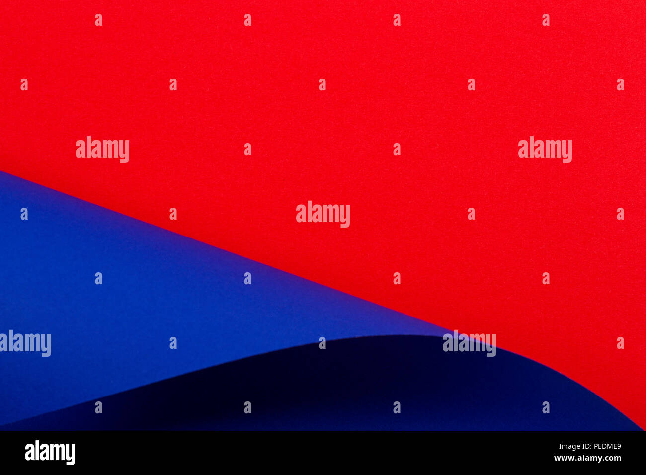 Abstract colorful background. Red and blue color paper in geometric ...