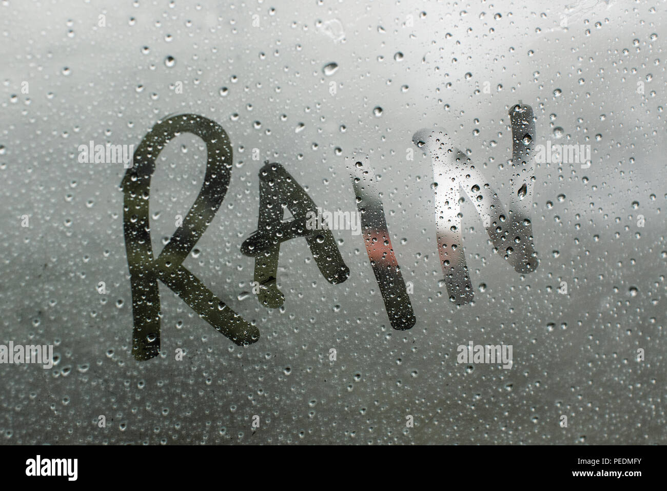Condensation glass letters hi-res stock photography and images - Alamy