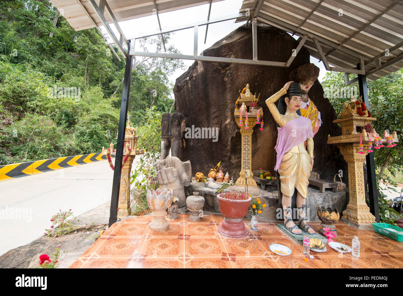 the smal shrine on the mainroad to the Thailand and Cambodian Border ...