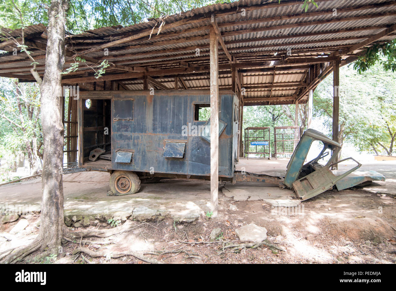 the Truck of the mobile Radio Station of Khmer Rouge at the Ta Mok ...