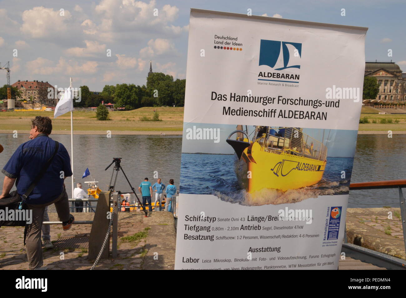 dresden saxony germany 2018:fuerst albert II monaco during visit ...