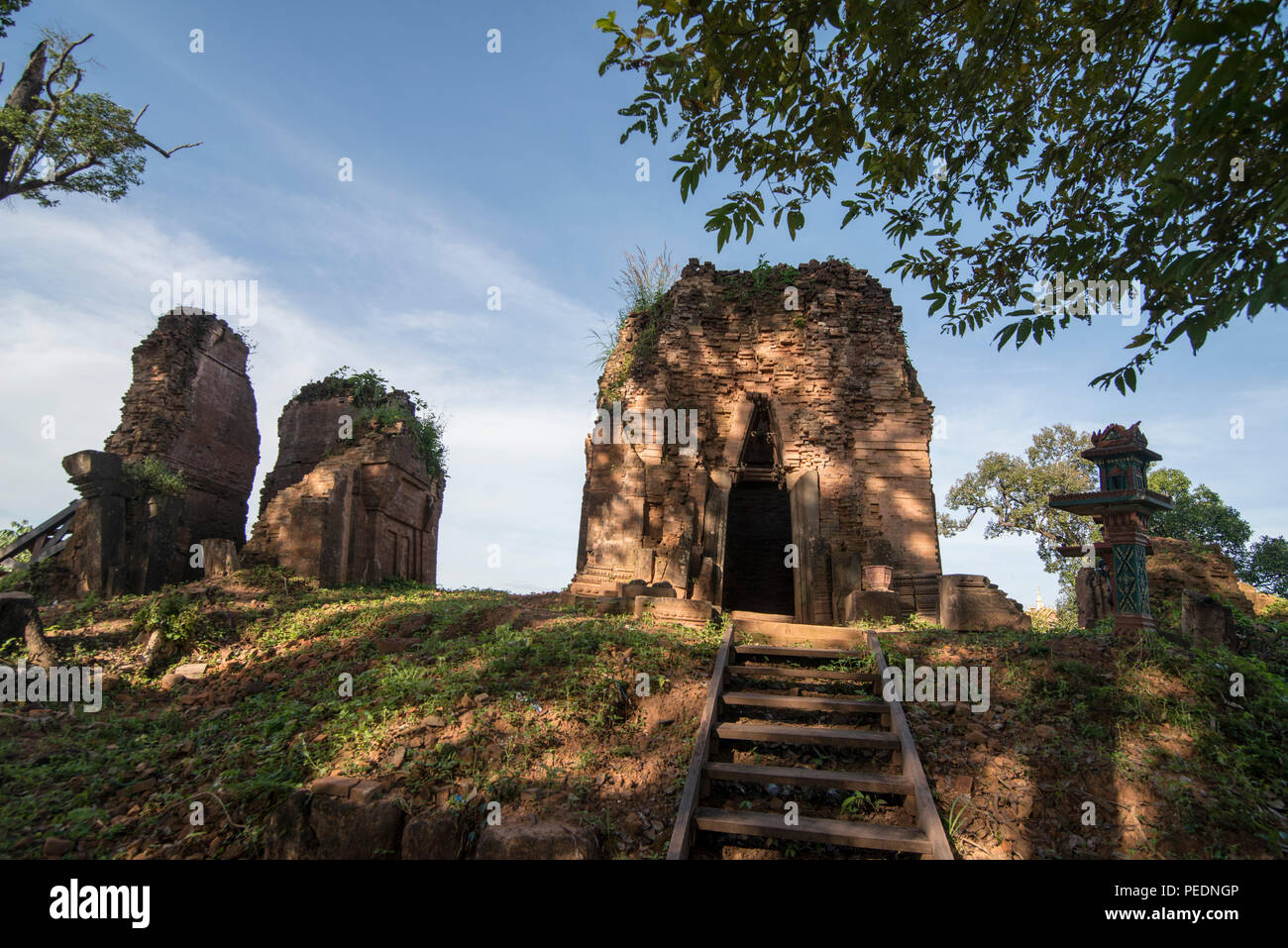the Khmer Temples of Prasat Trapeang east of the Town of Anlong Veng in ...
