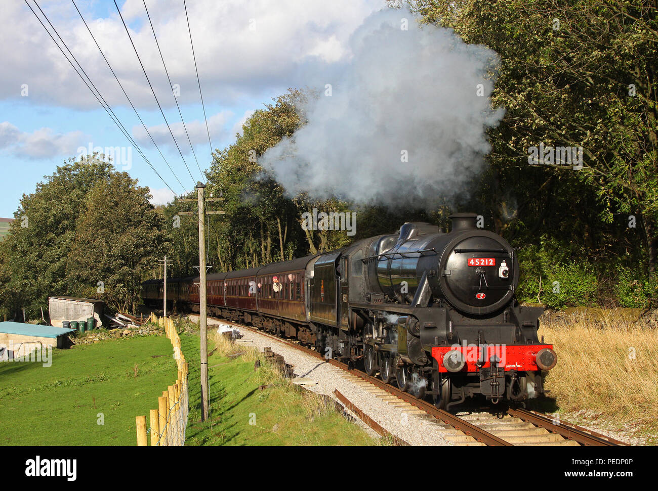 Steam locomotive 45212 hi-res stock photography and images - Alamy