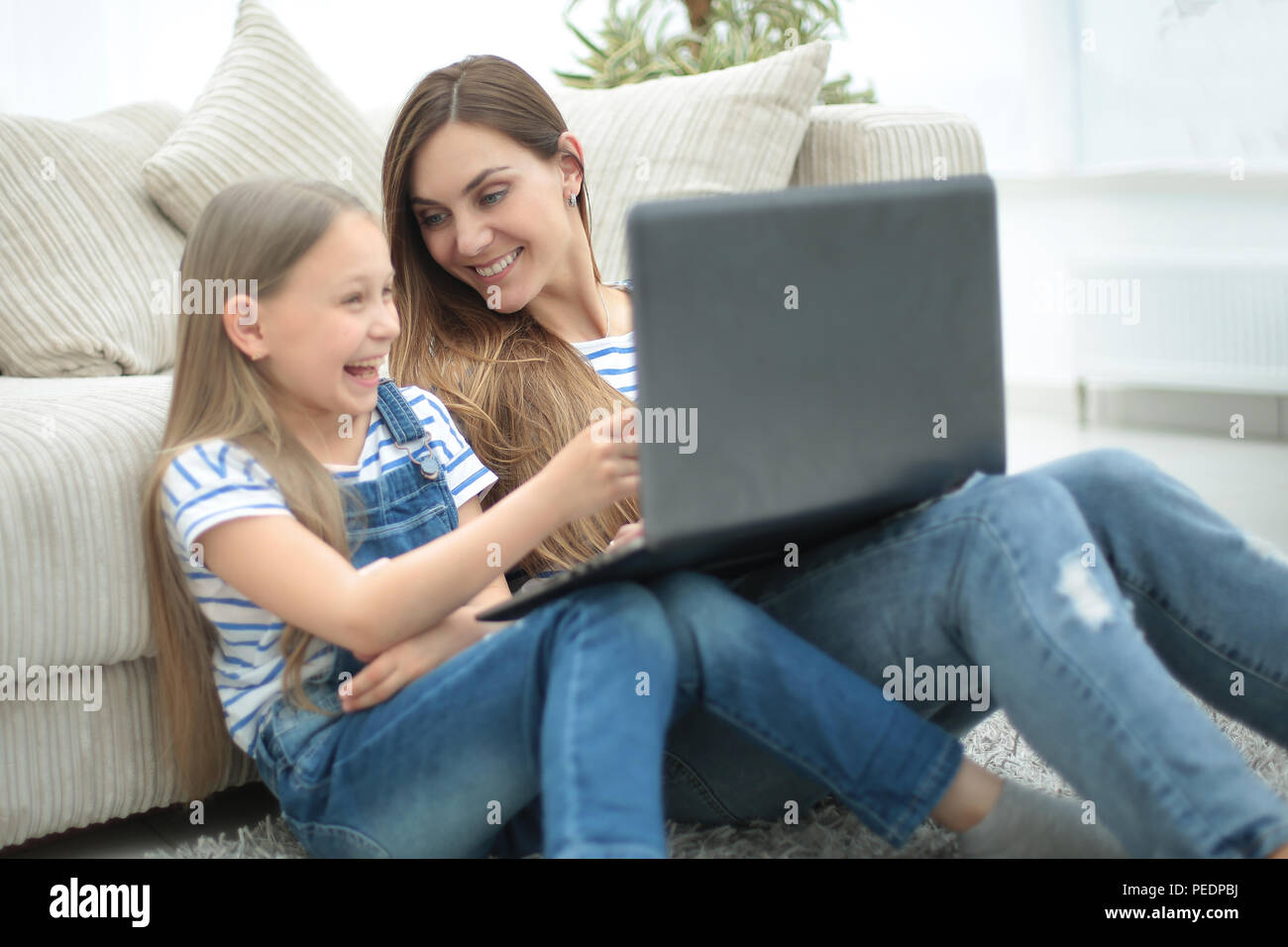 mother and daughter spend their free time together Stock Photo - Alamy