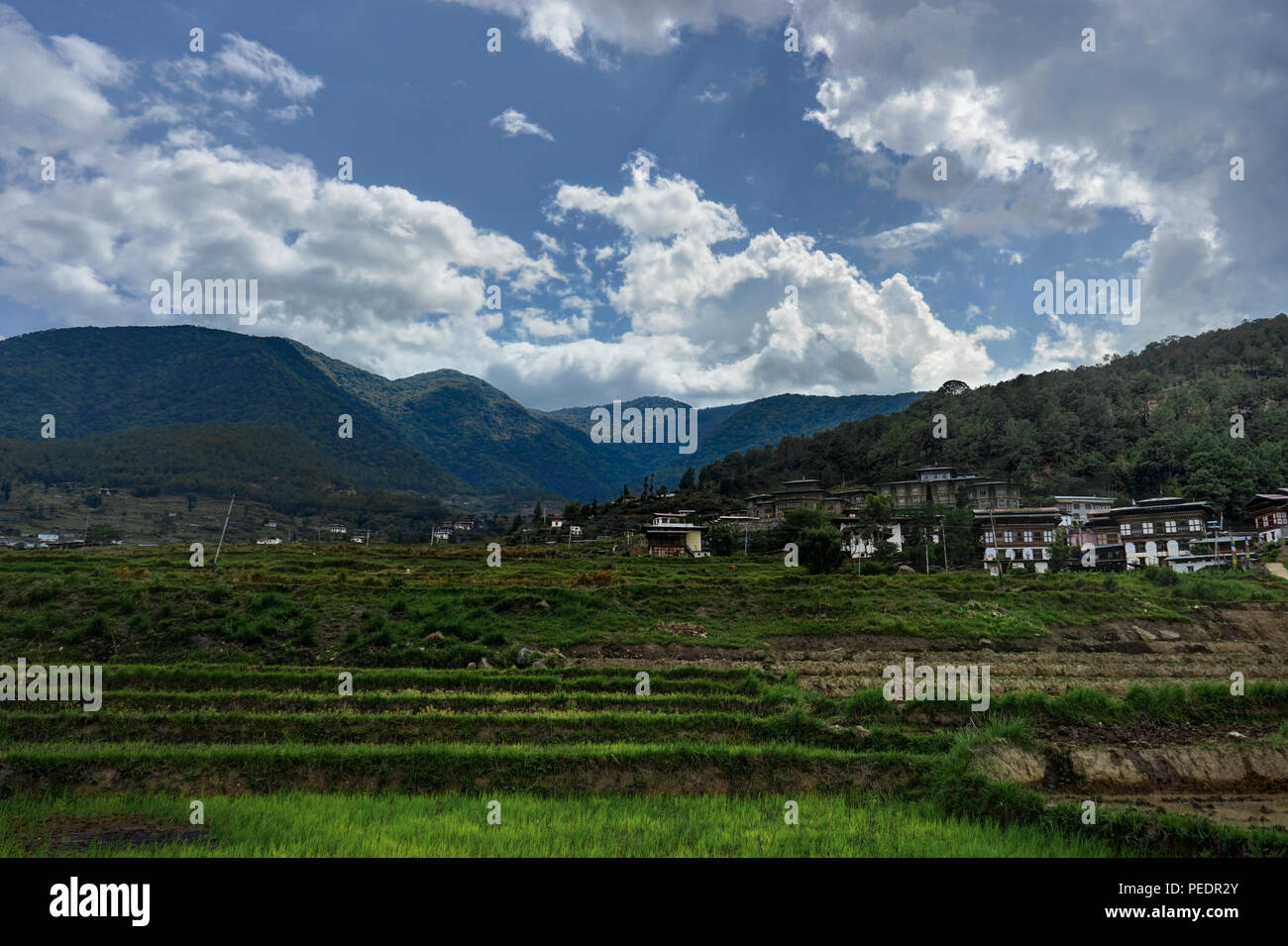 Photo taken in Bhutan and showing unique culture and reiligion Stock ...