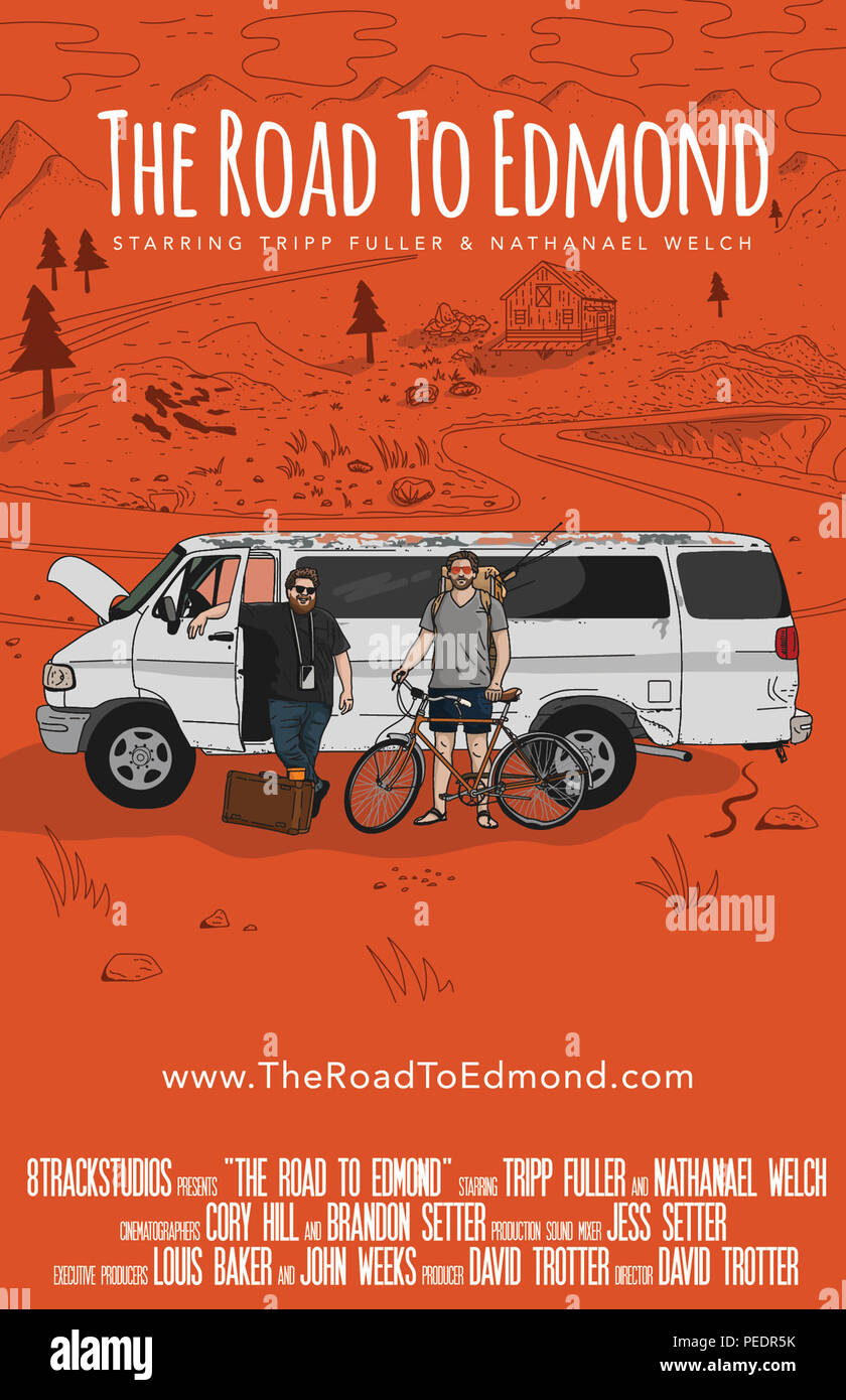 THE ROAD TO EDMOND, poster, from left: Tripp Fuller, Nathanael Welch ...